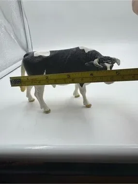 Toys | Holstein Friesian Bull Animal Toy Pvc Action Figure Black And ...